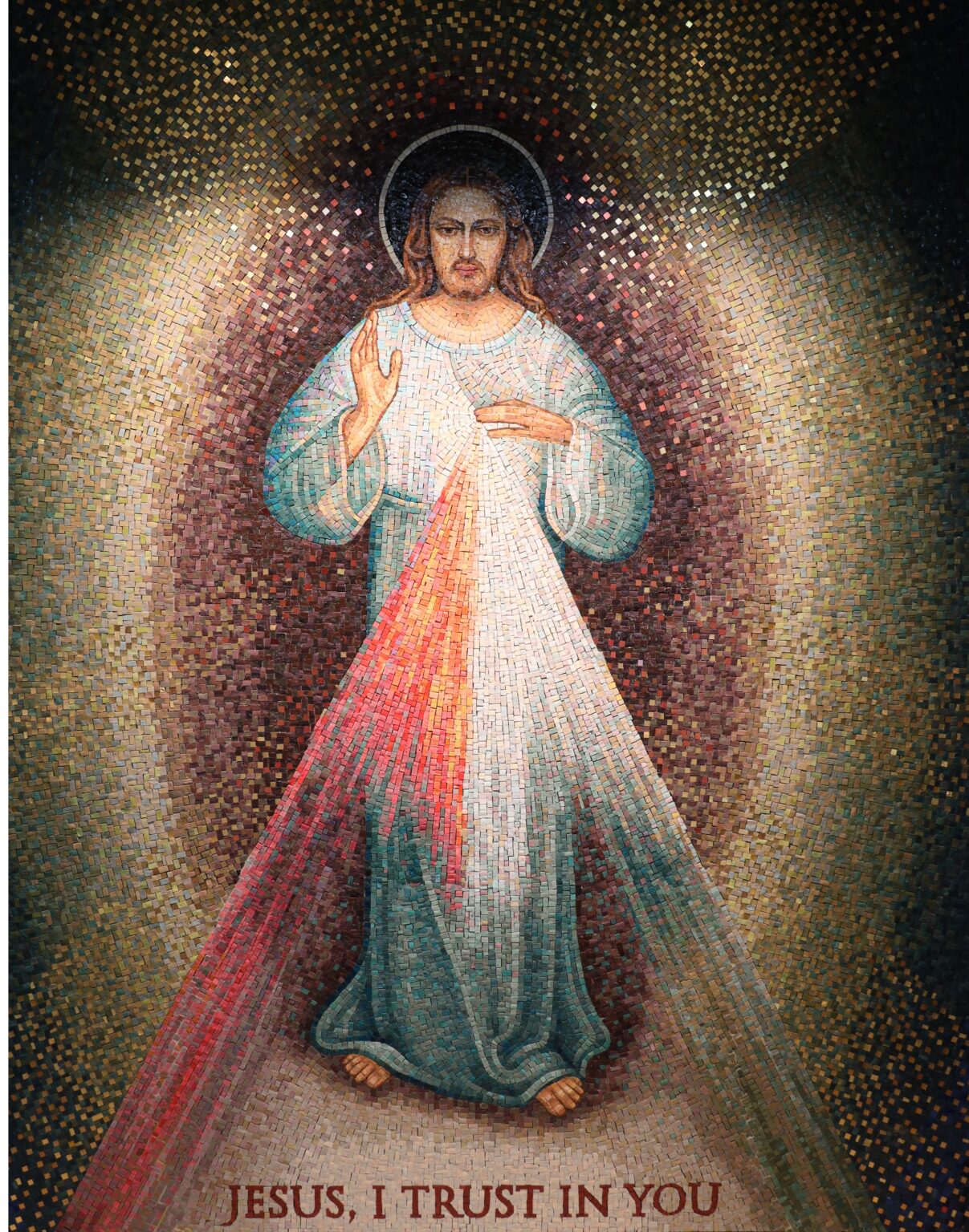 Divine Mercy mosaic encourages students and others to encounter Jesus ...